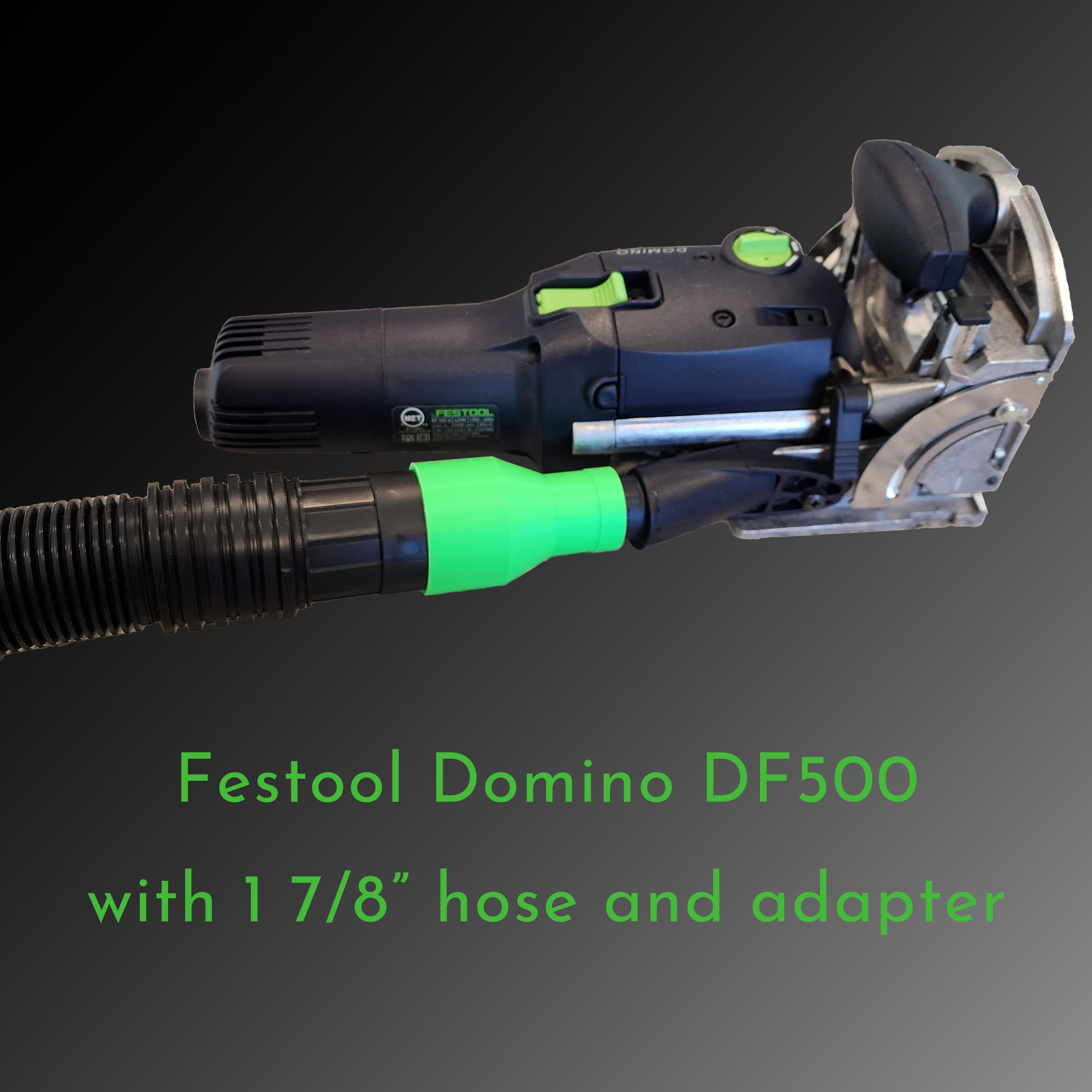 Festool Domino DF500 Dust Port Connector for Ridgid 1 7 8 2 1 2 Vacuum Hoses Third Stall Woodworking